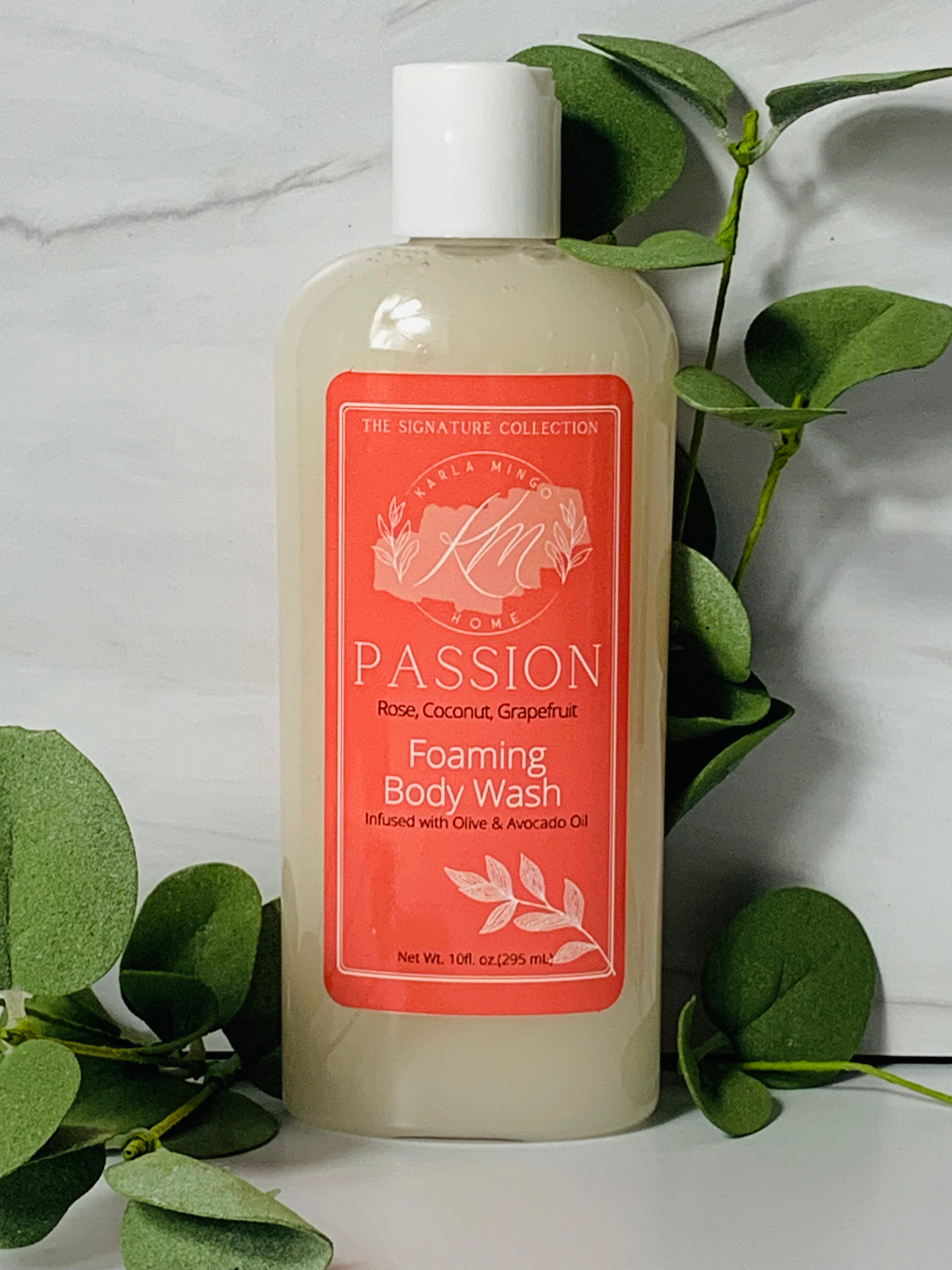 PASSION Signature Body Wash* Rose,Coconut,Grapefruit – Karla Mingo Home LLC