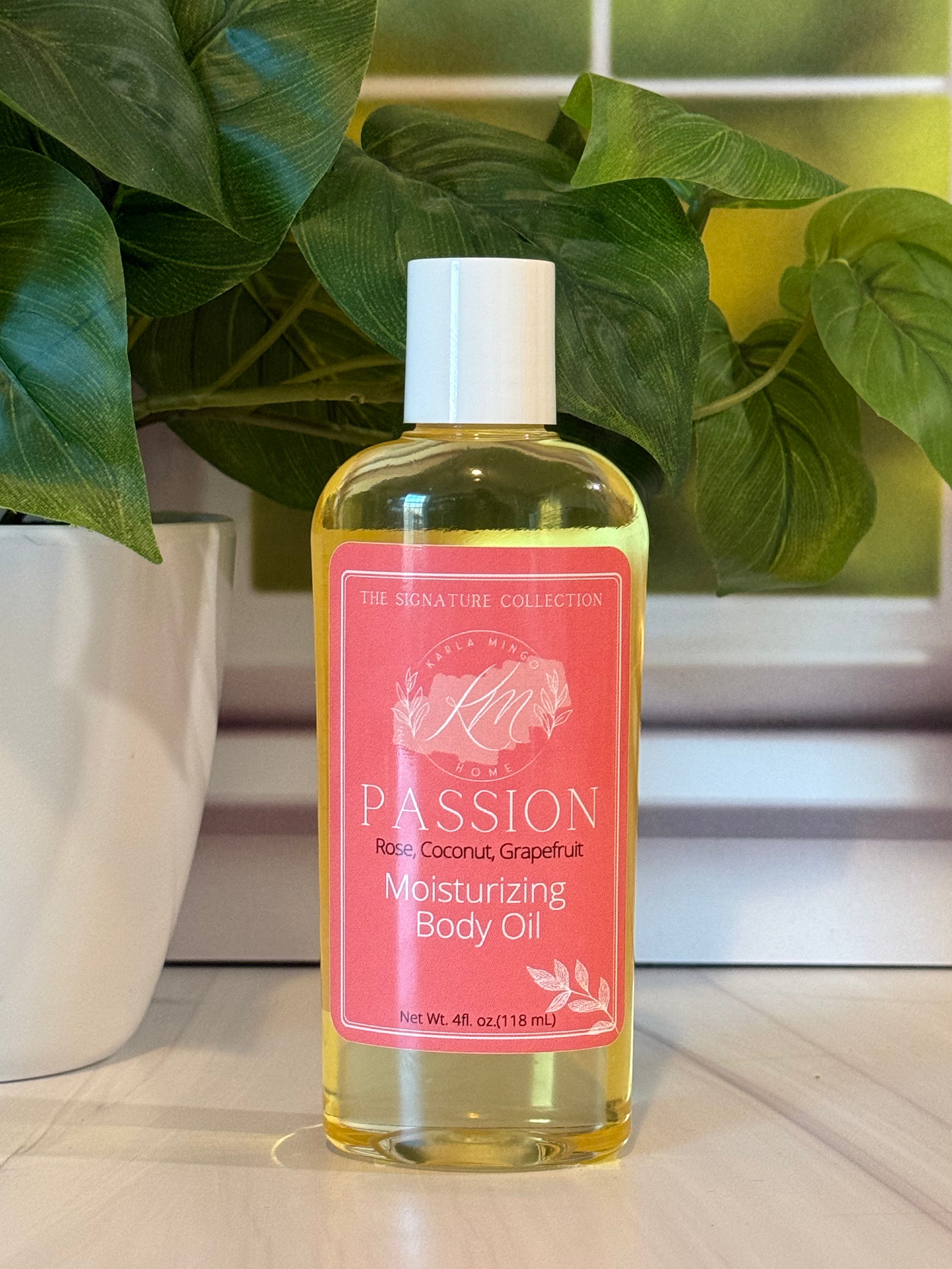 PASSION Moisturizing Body Oil*Rose,Coconut,Grapefruit – Karla Mingo ...
