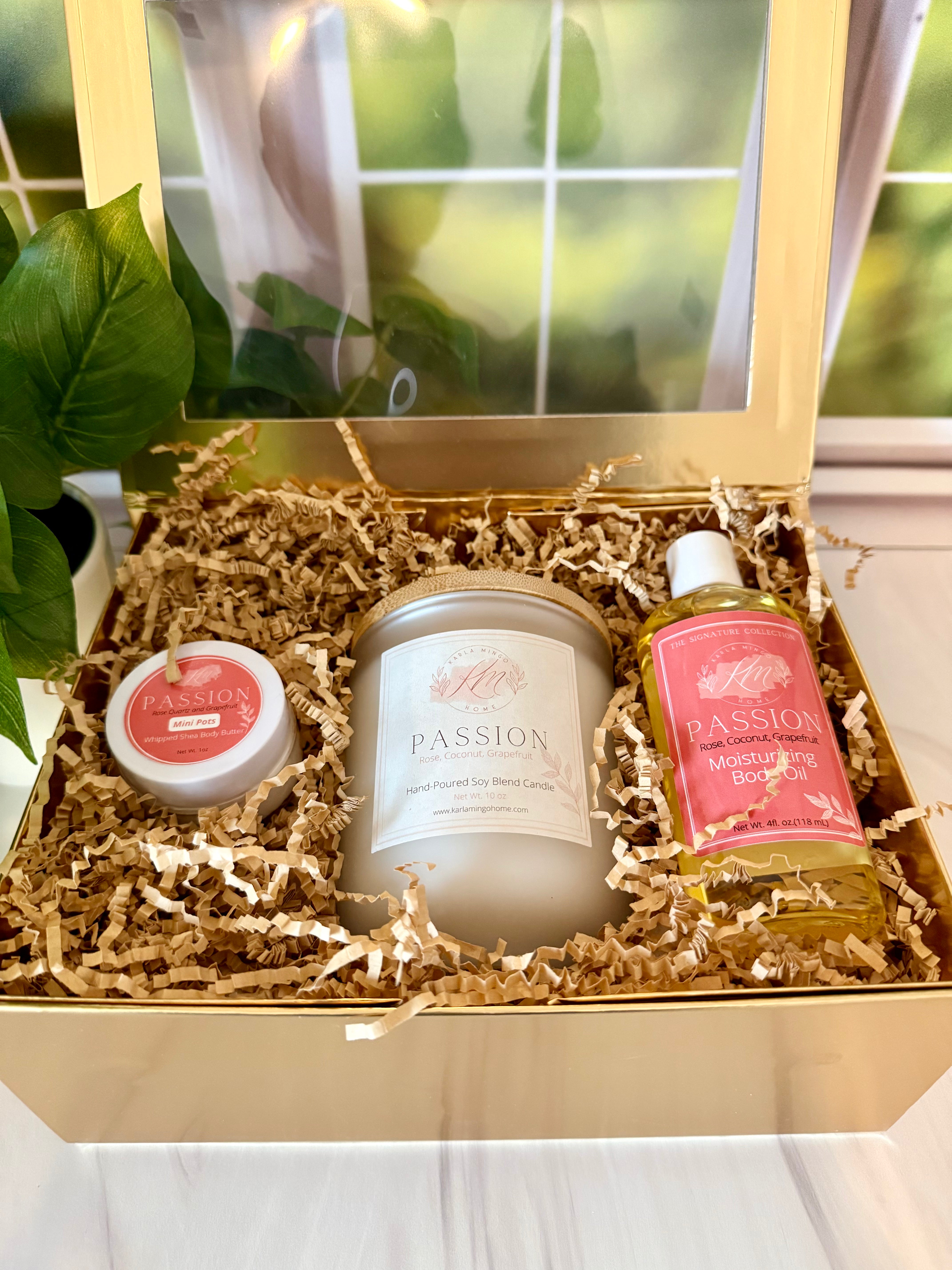 PASSION Self-Care Gift Set*Rose, Coconut, Grapefruit – Karla Mingo Home LLC