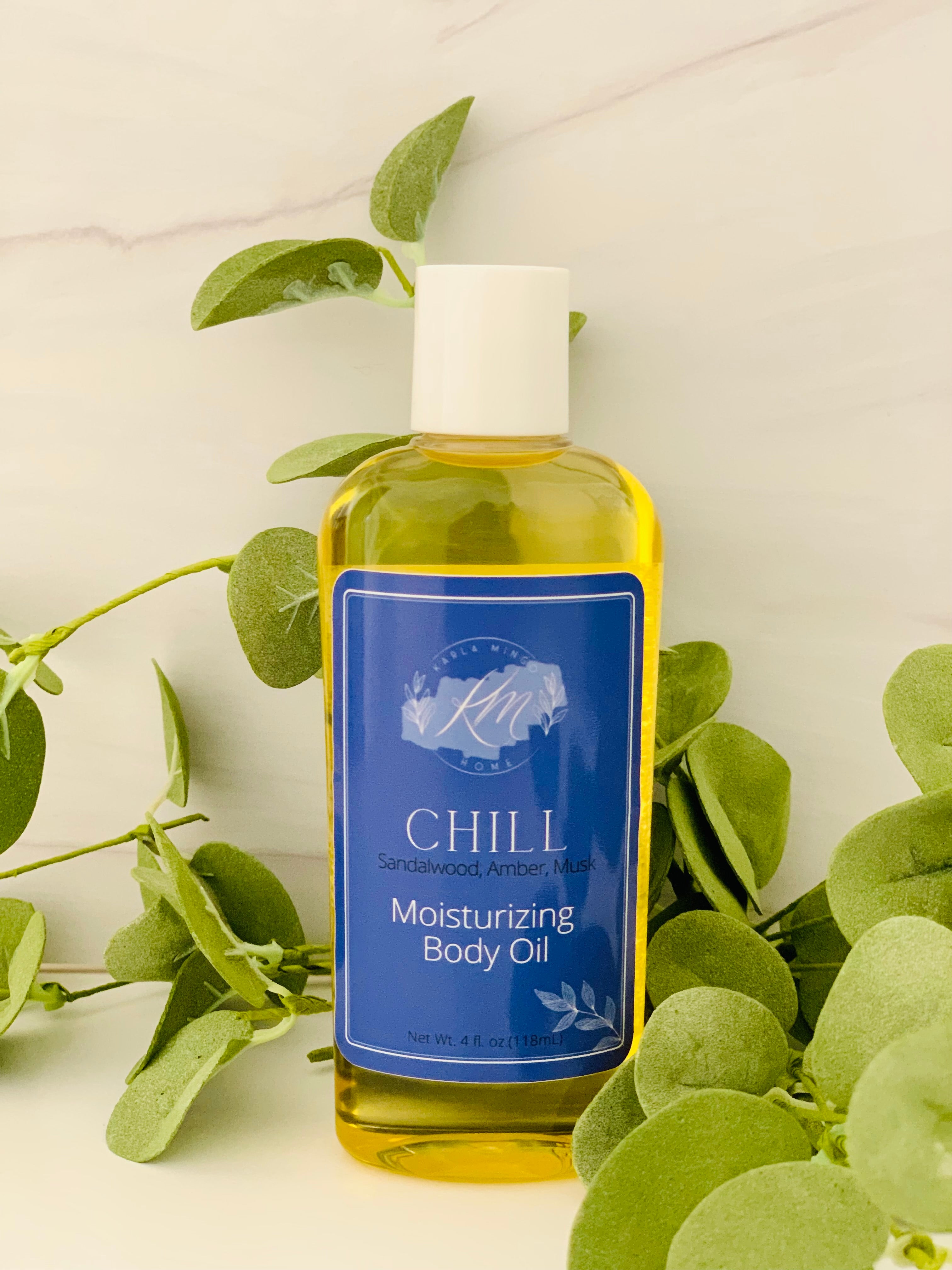 CHILL Men Moisturizing Body Oil*Sandalwood, Amber, Musk – Karla Mingo ...